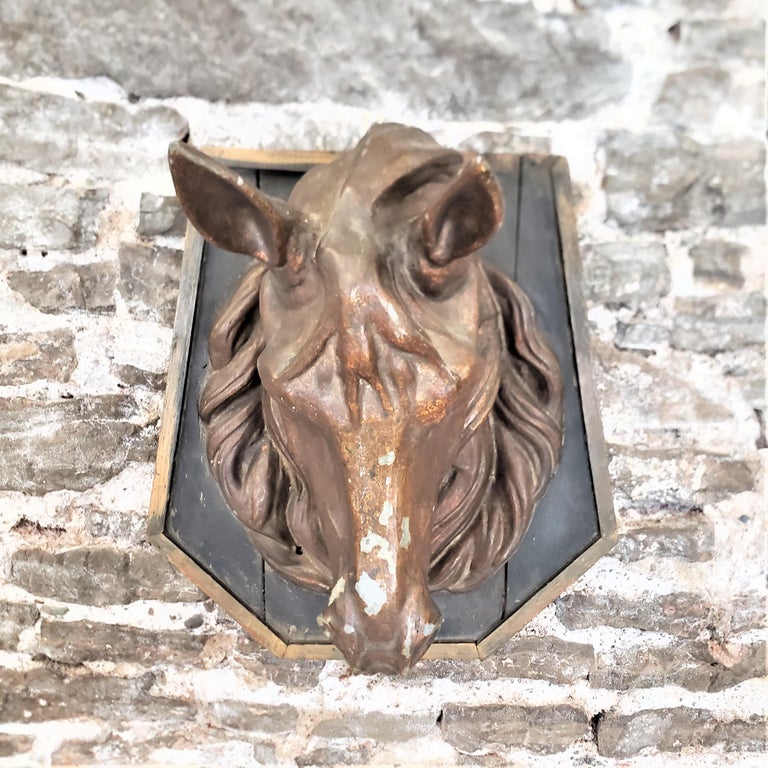 Antique French Butcher's Horse Meat 'Boucherie Chevaline' Advertising ...