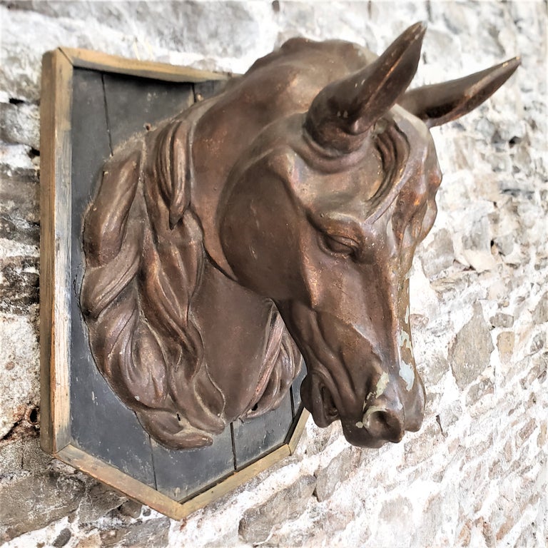 Antique French Butcher's Horse Meat 'Boucherie Chevaline' Advertising ...