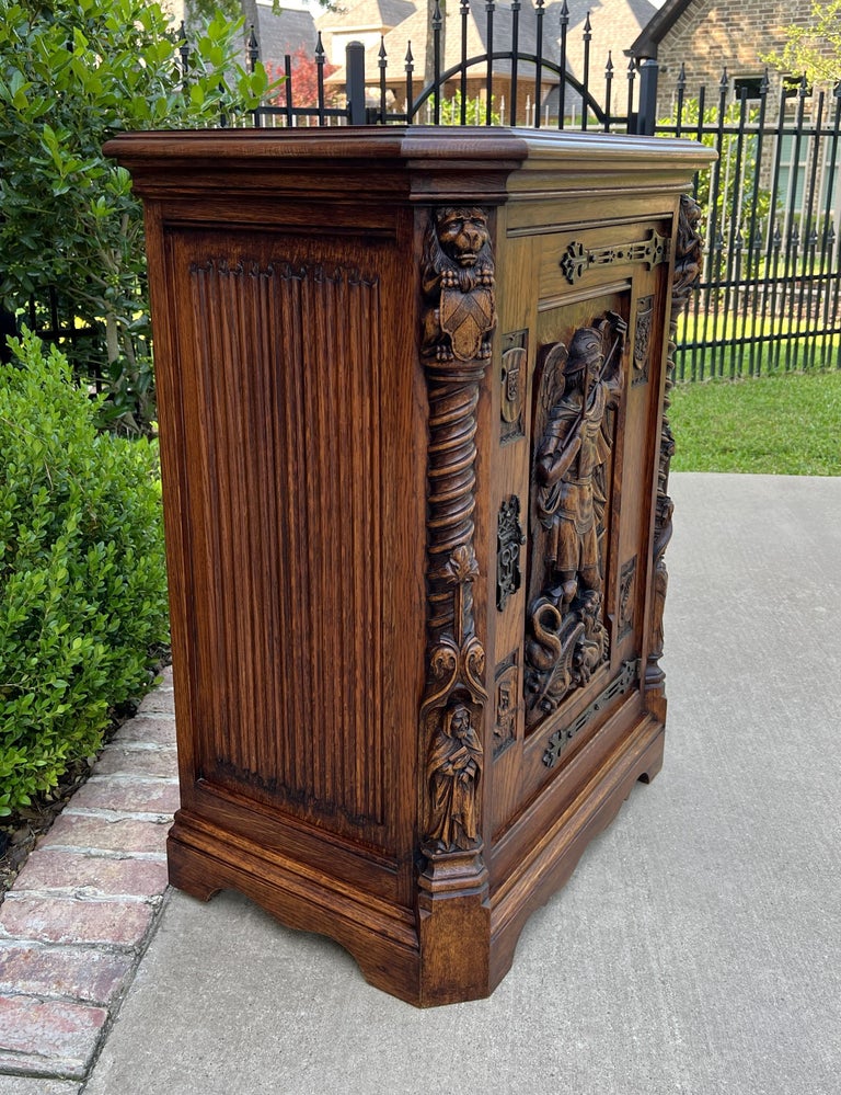 Antique French Cabinet Cupboard St. Michael Barley Twist Renaissance ...