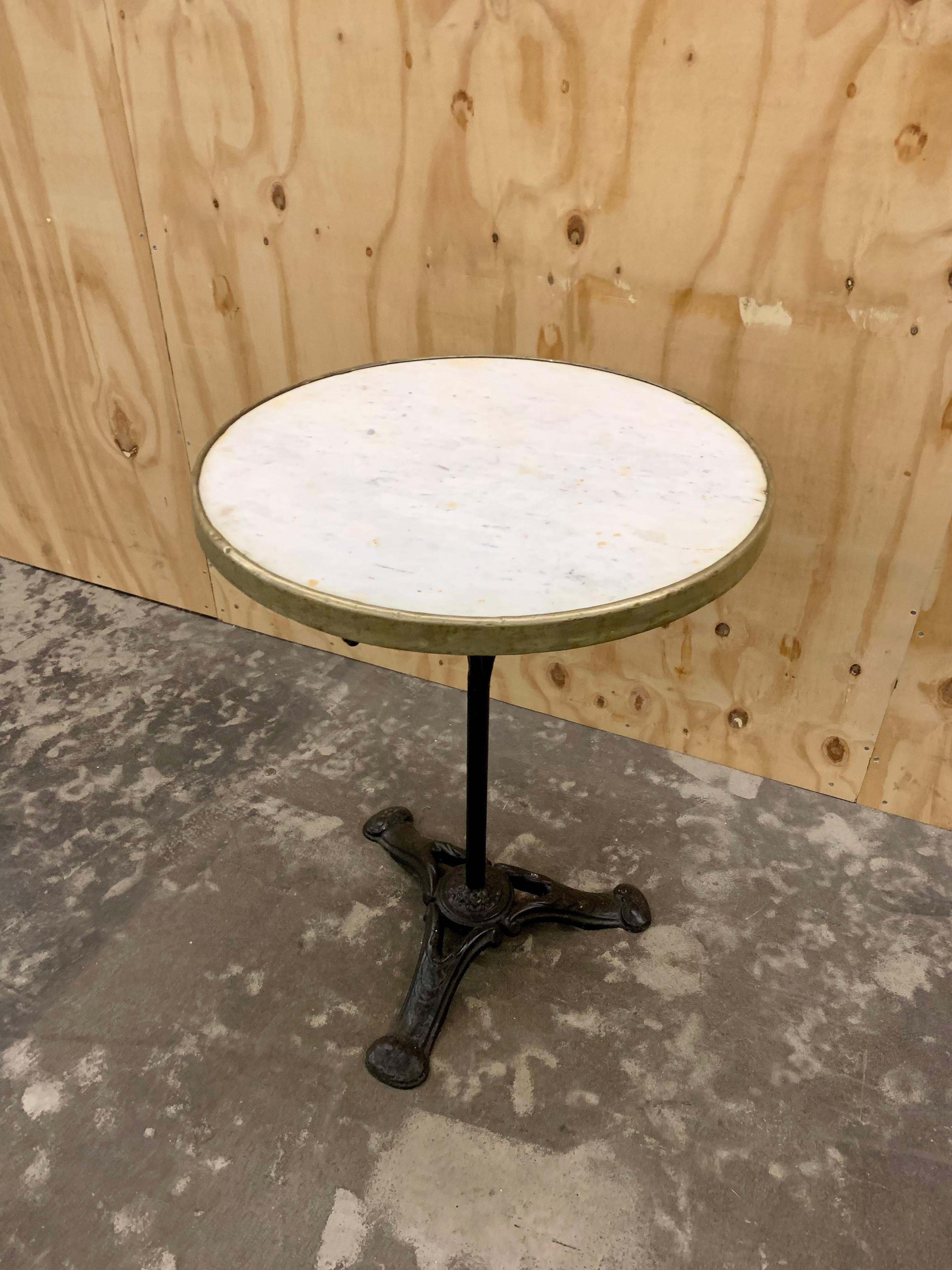 Antique French Café Table For Sale at 1stDibs