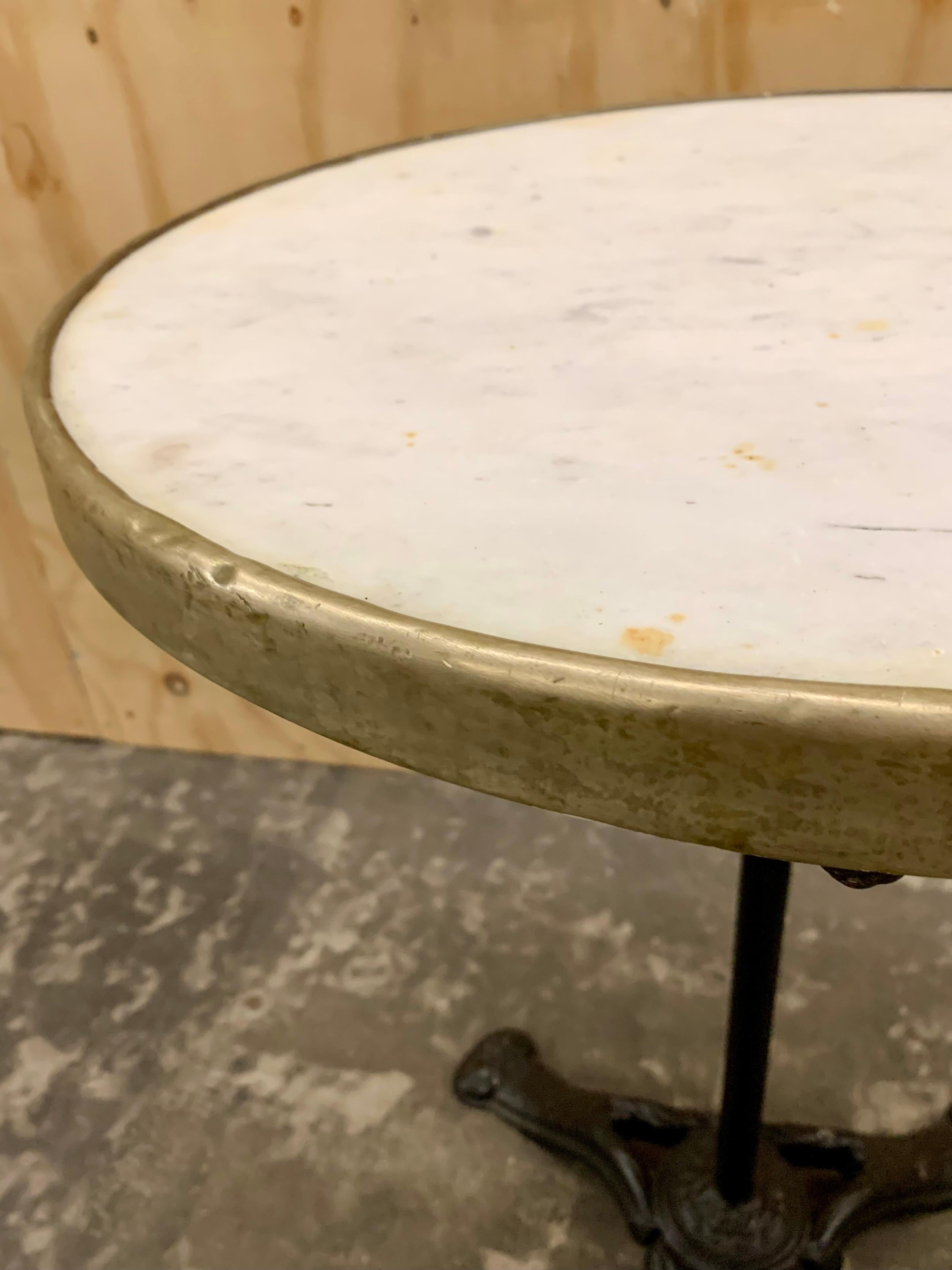 Antique French Café Table For Sale at 1stDibs