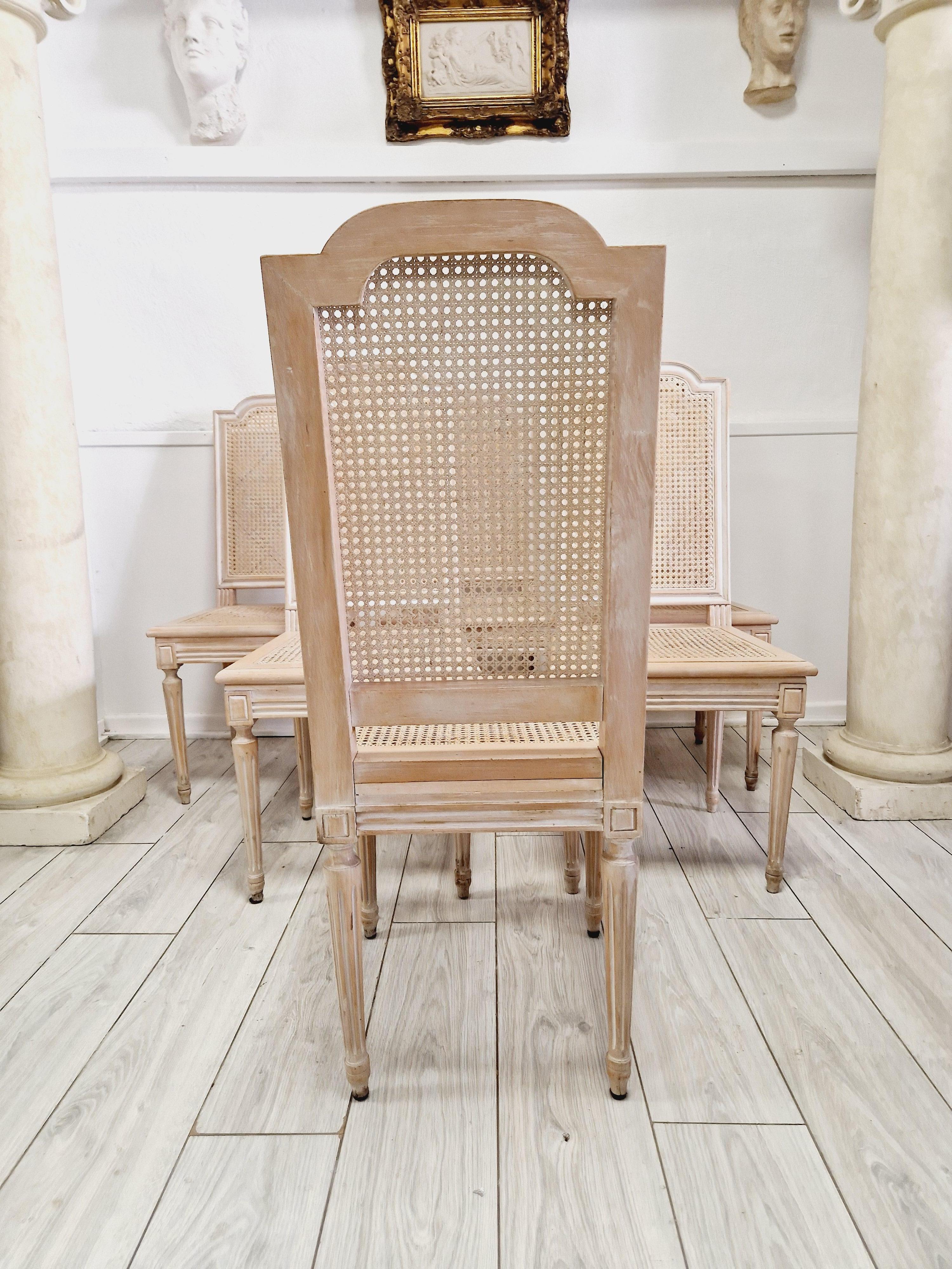 Antique French Cane Dining Chairs For Sale at 1stDibs
