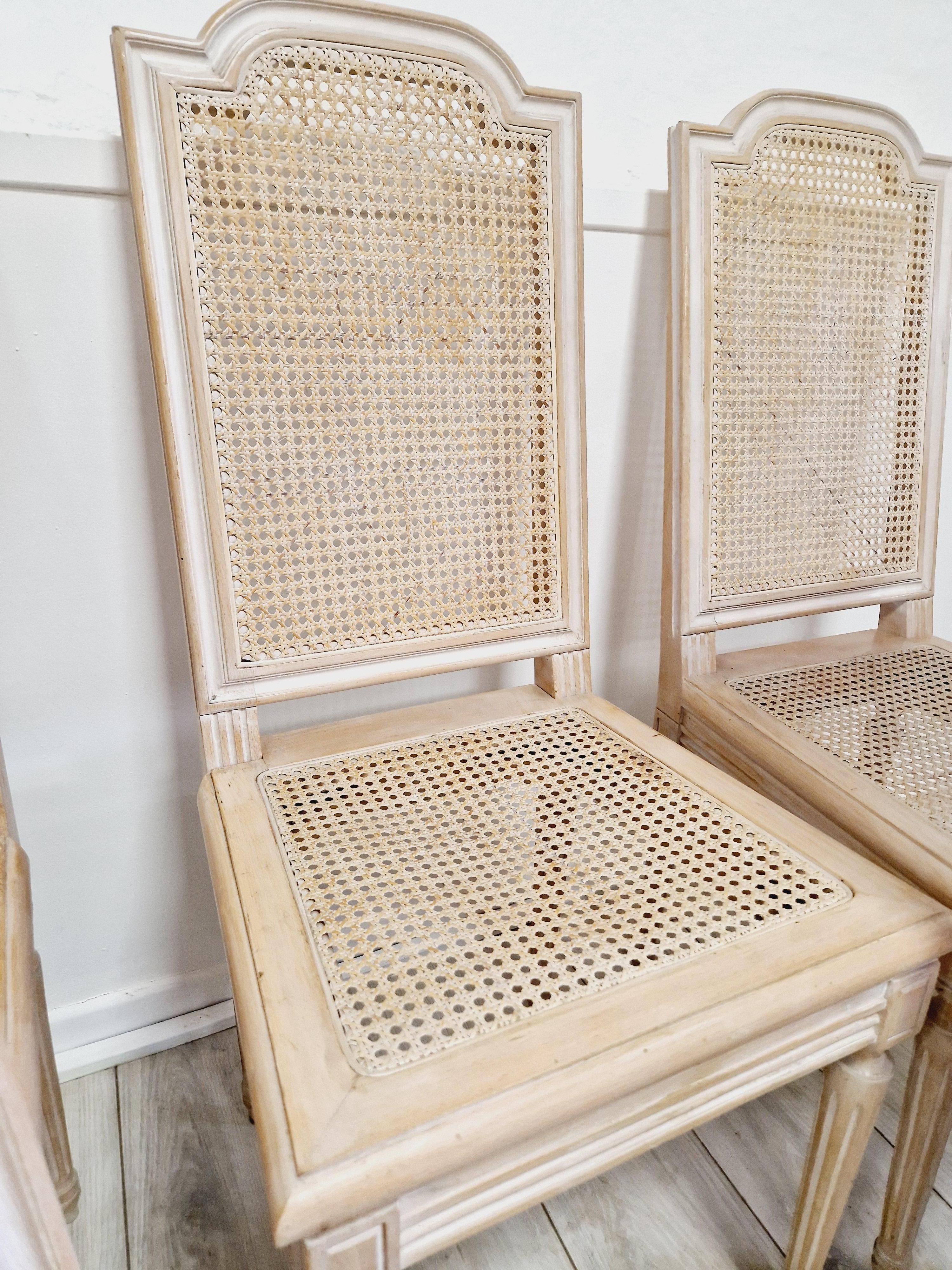 Antique French Cane Dining Chairs For Sale at 1stDibs