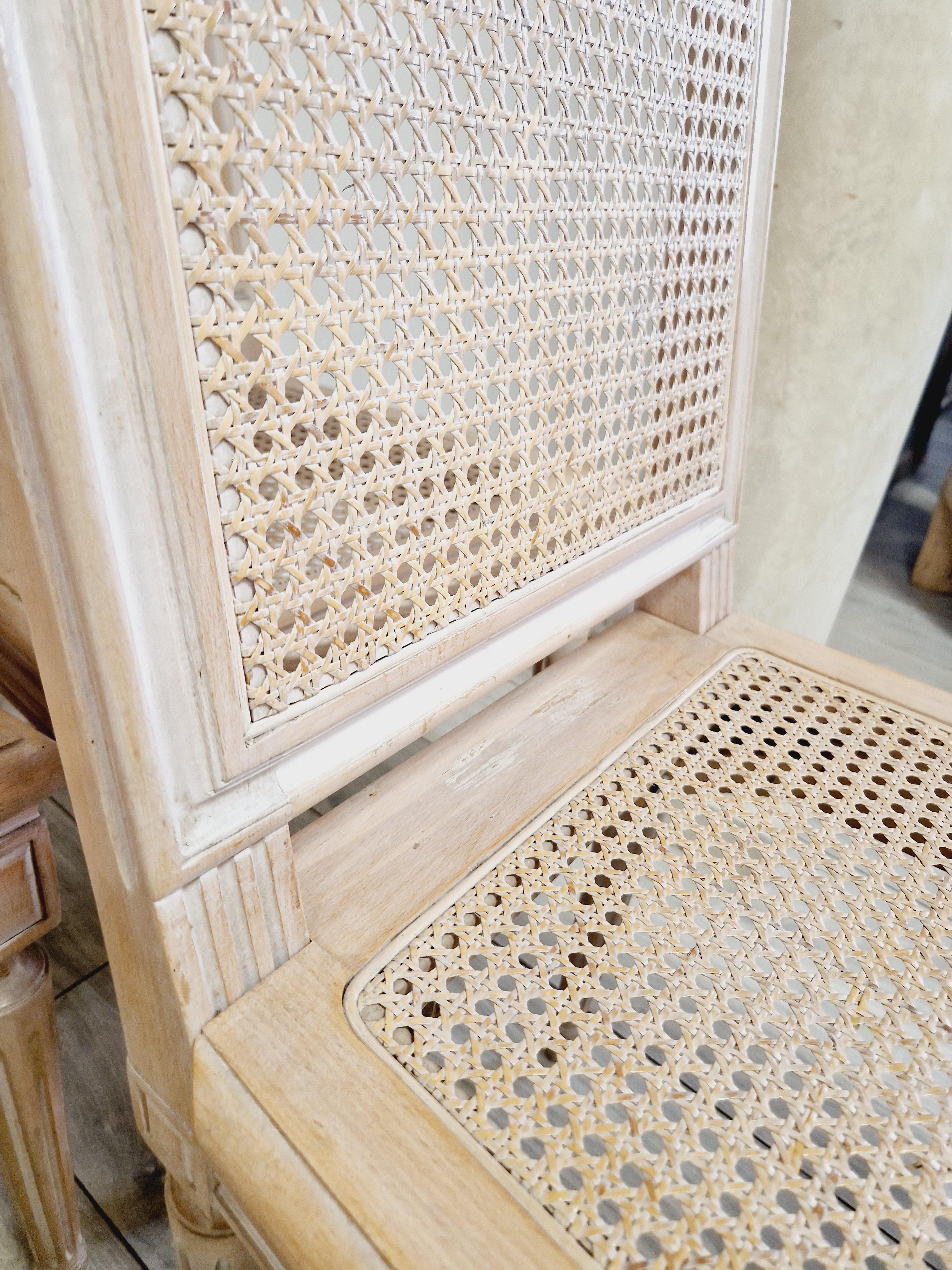 Antique French Cane Dining Chairs For Sale at 1stDibs