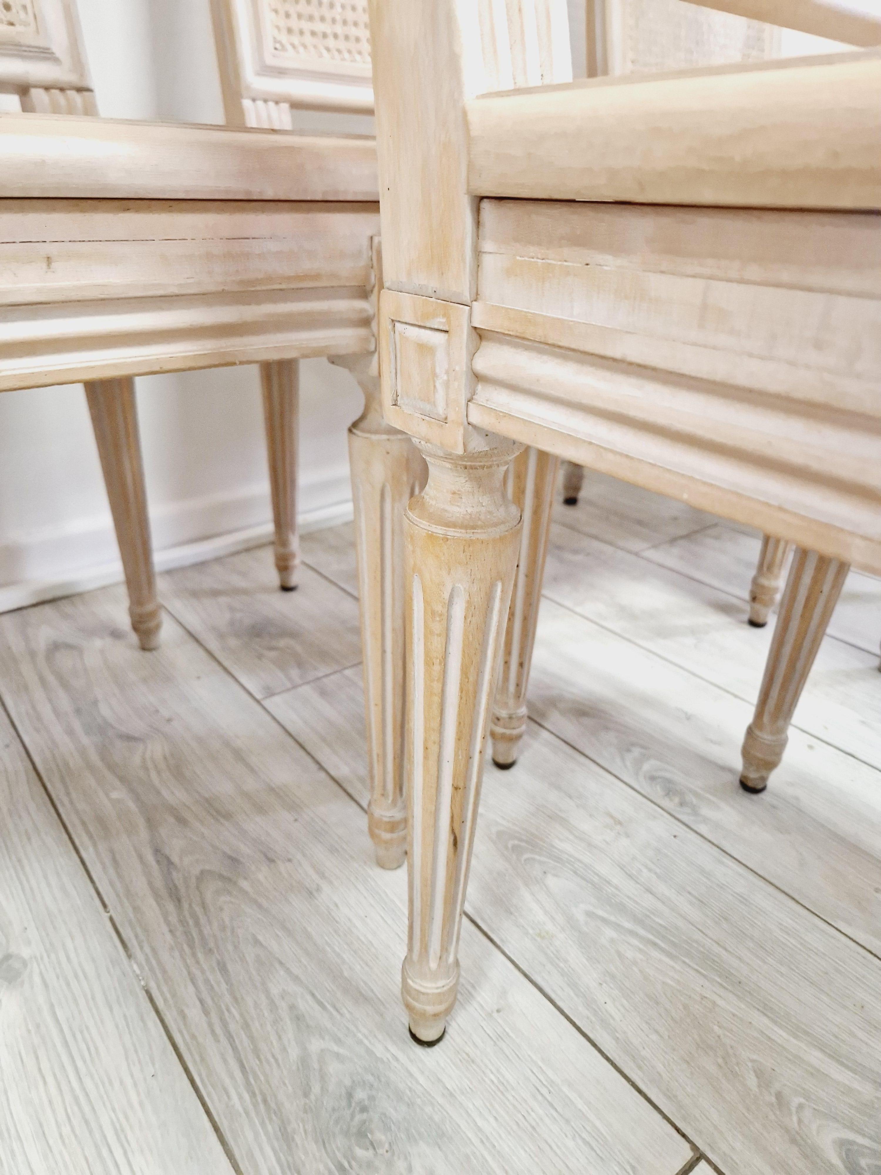 Antique French Cane Dining Chairs For Sale at 1stDibs