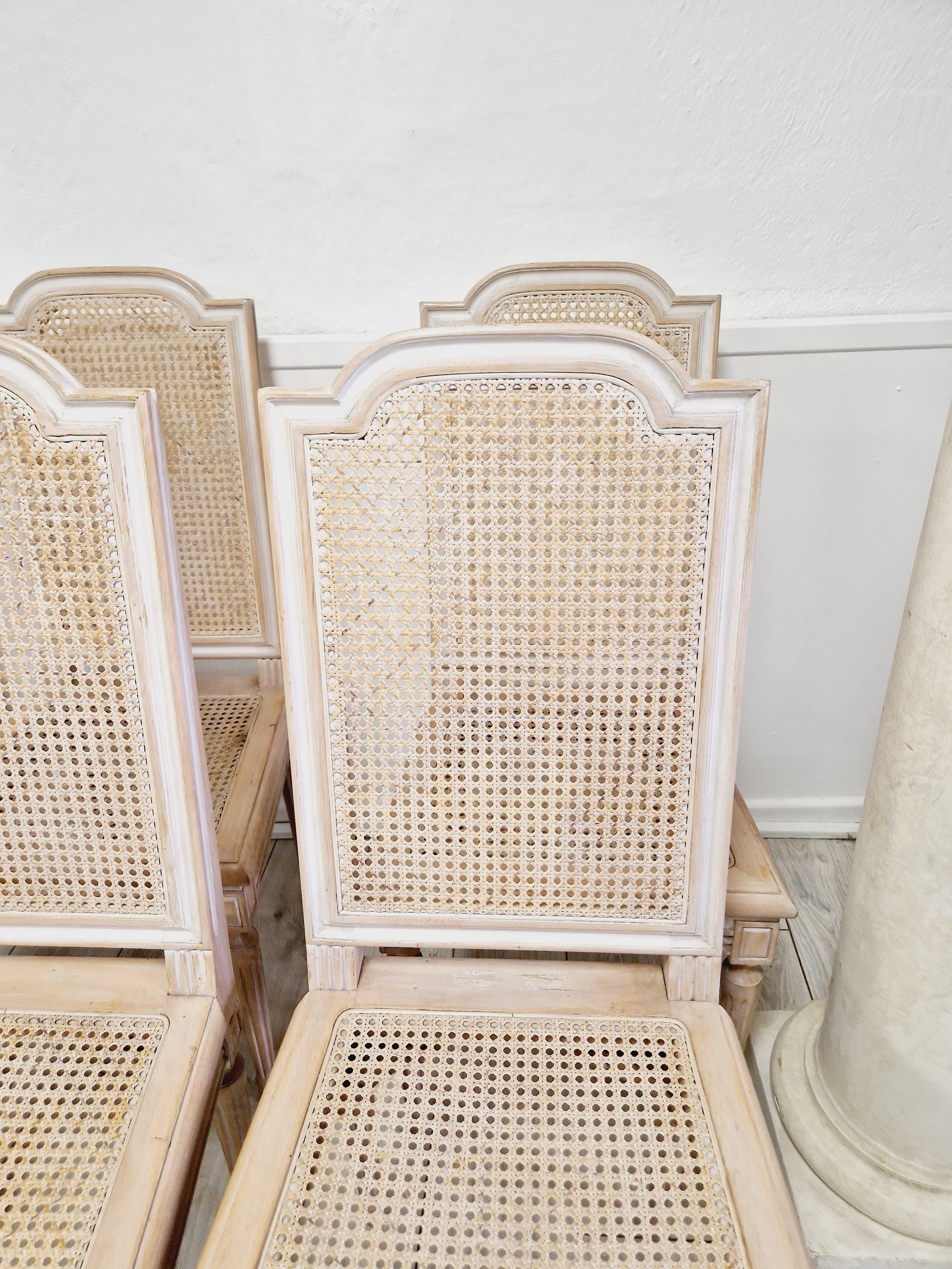Antique French Cane Dining Chairs For Sale at 1stDibs