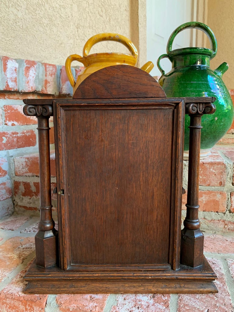 Antique French Carved Oak Monstrance Reliquary Box Liturgical Gothic ...