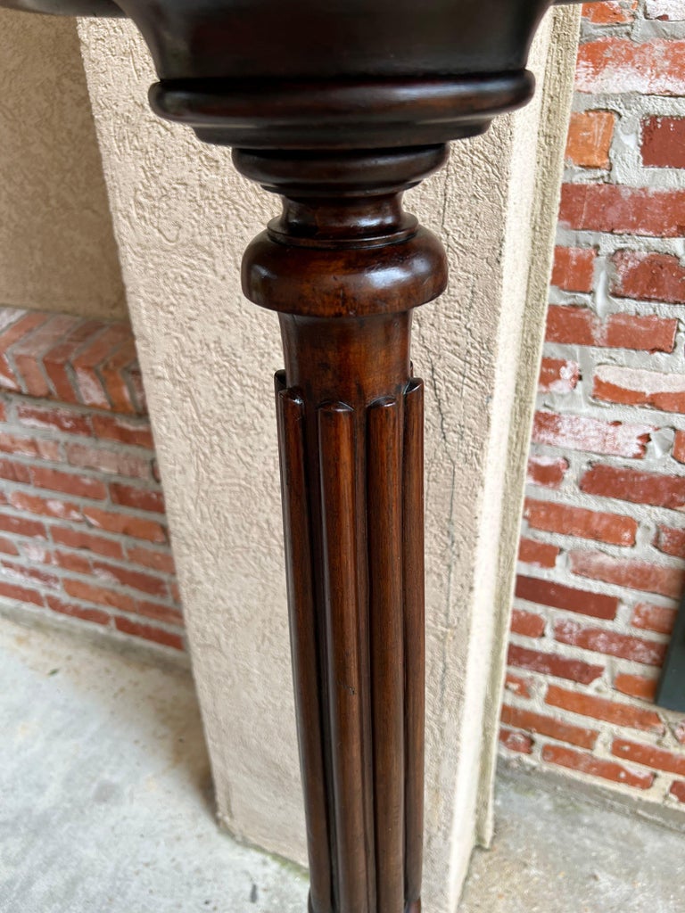 Antique French Carved Pedestal Plant Stand Bronze Column Display ...