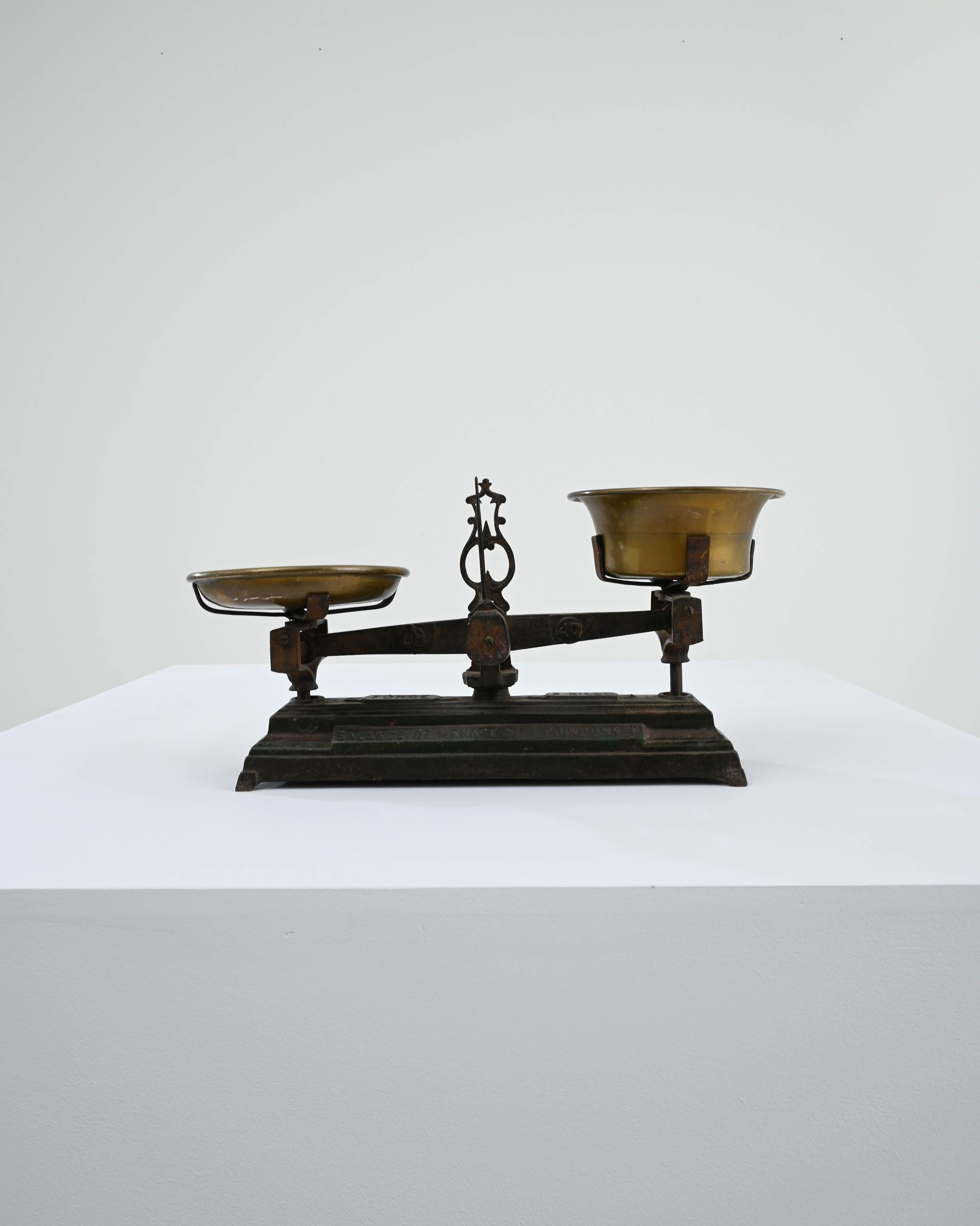 Antique French Cast Iron Scale at 1stDibs