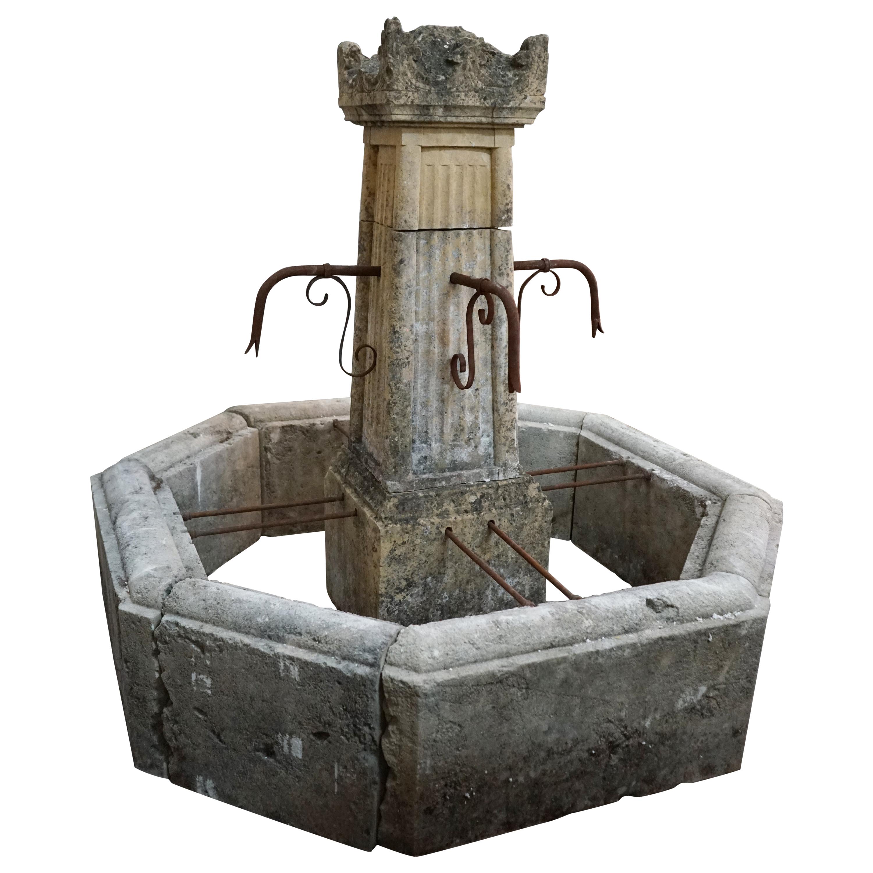 Antique French Central Fountain at 1stDibs | antique french fountains ...