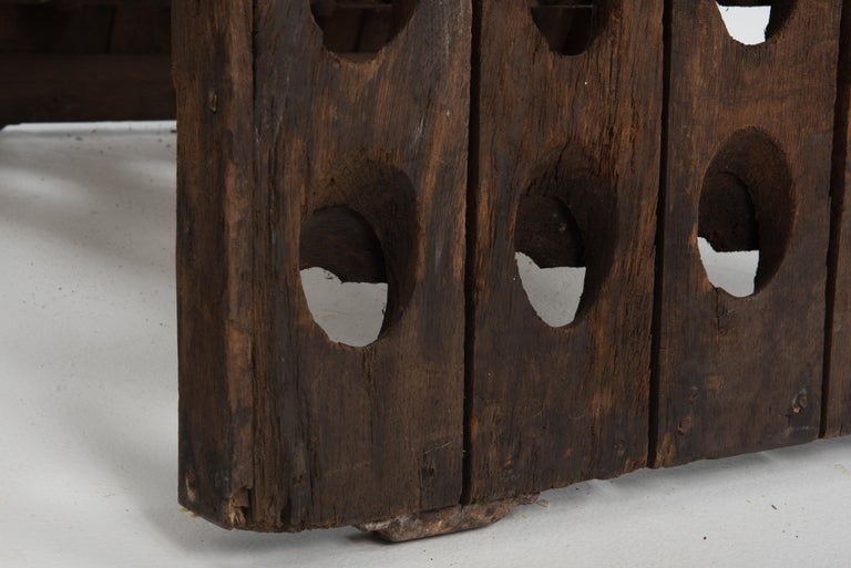 Antique French Champagne Two Side 120 Bottles Riddling Rack at 1stDibs ...