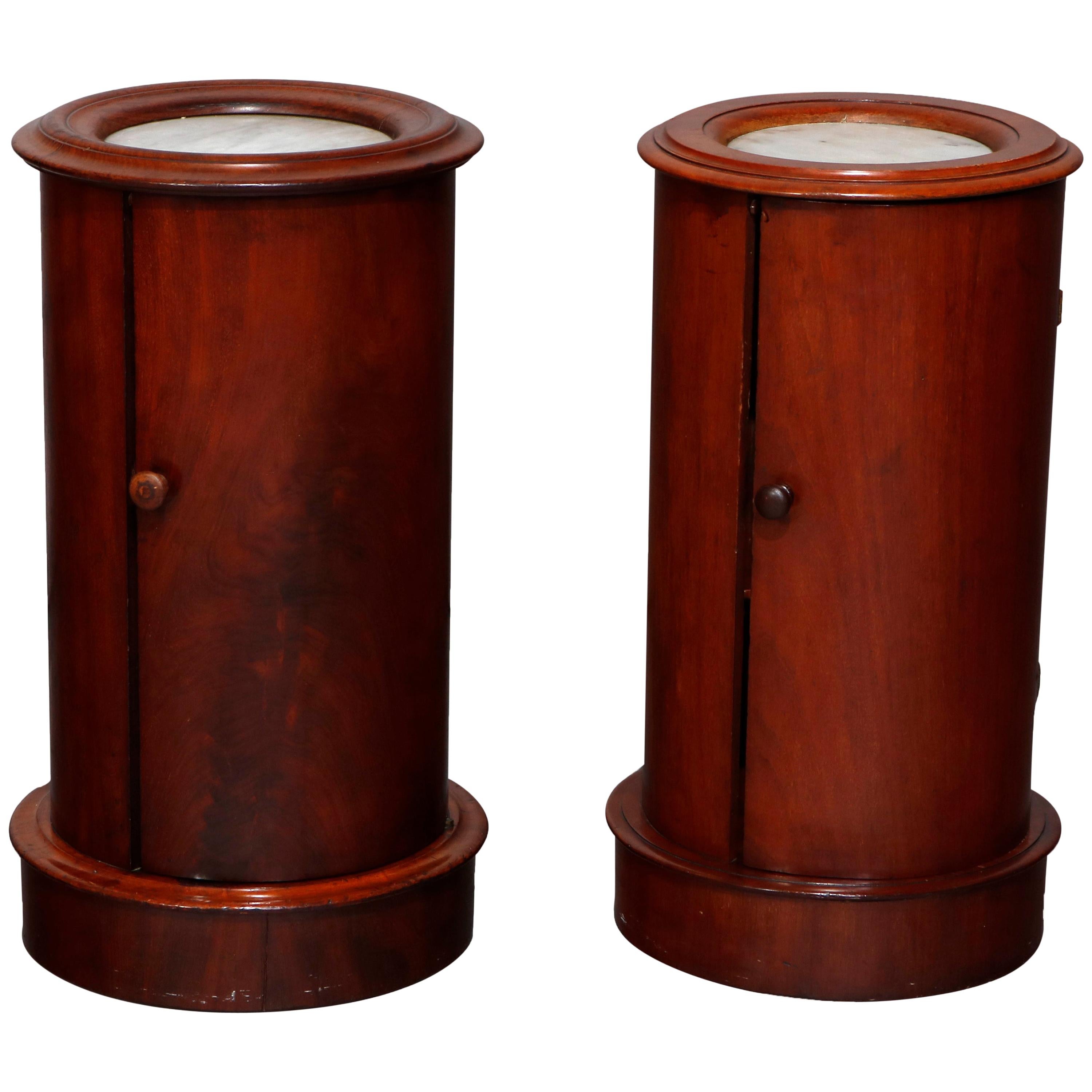 Antique French Classical Mahogany and Marble Cellarettes, circa 1830 at ...