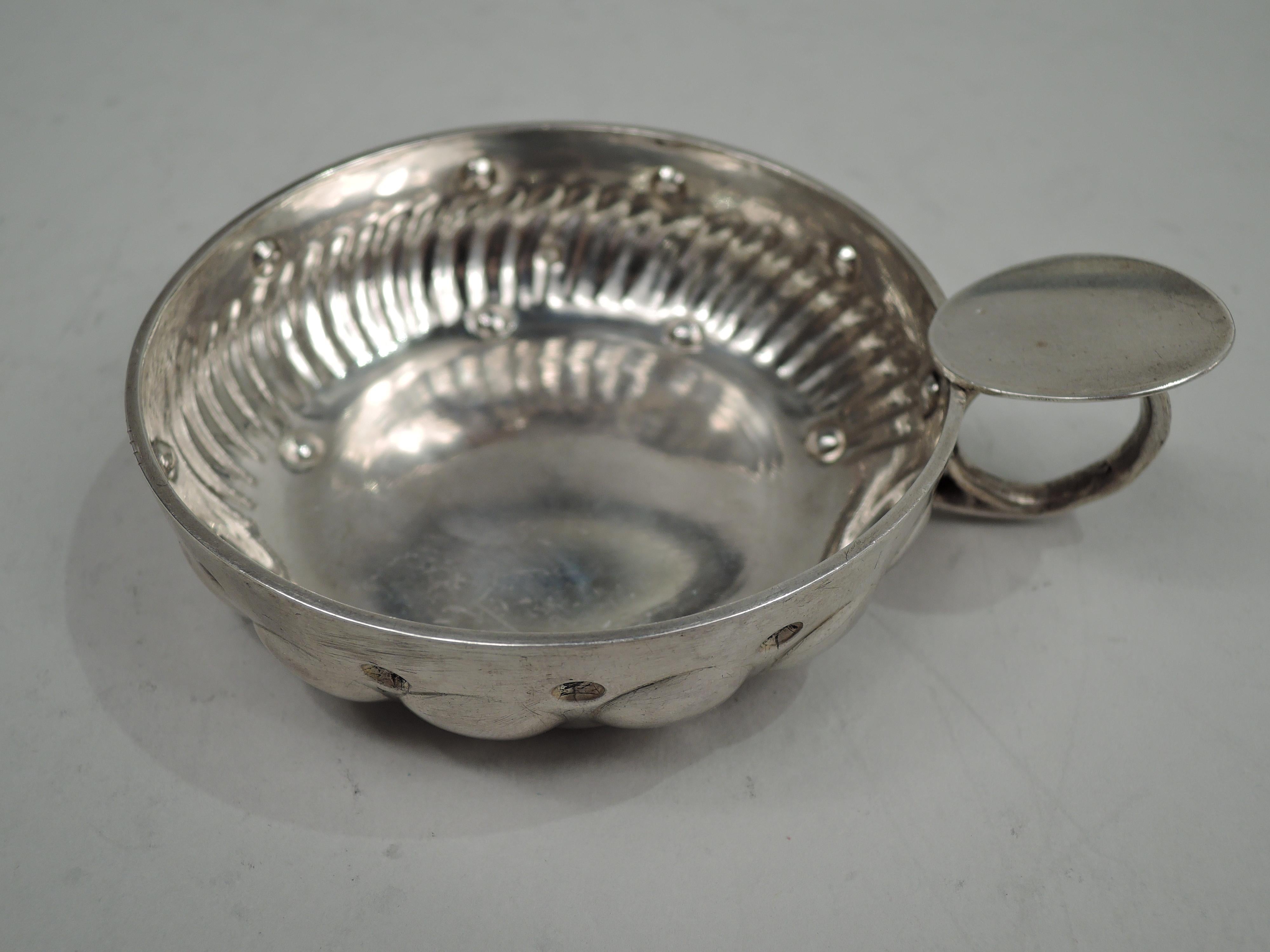 Antique French Classical Silver Wine Taster For Sale at 1stDibs