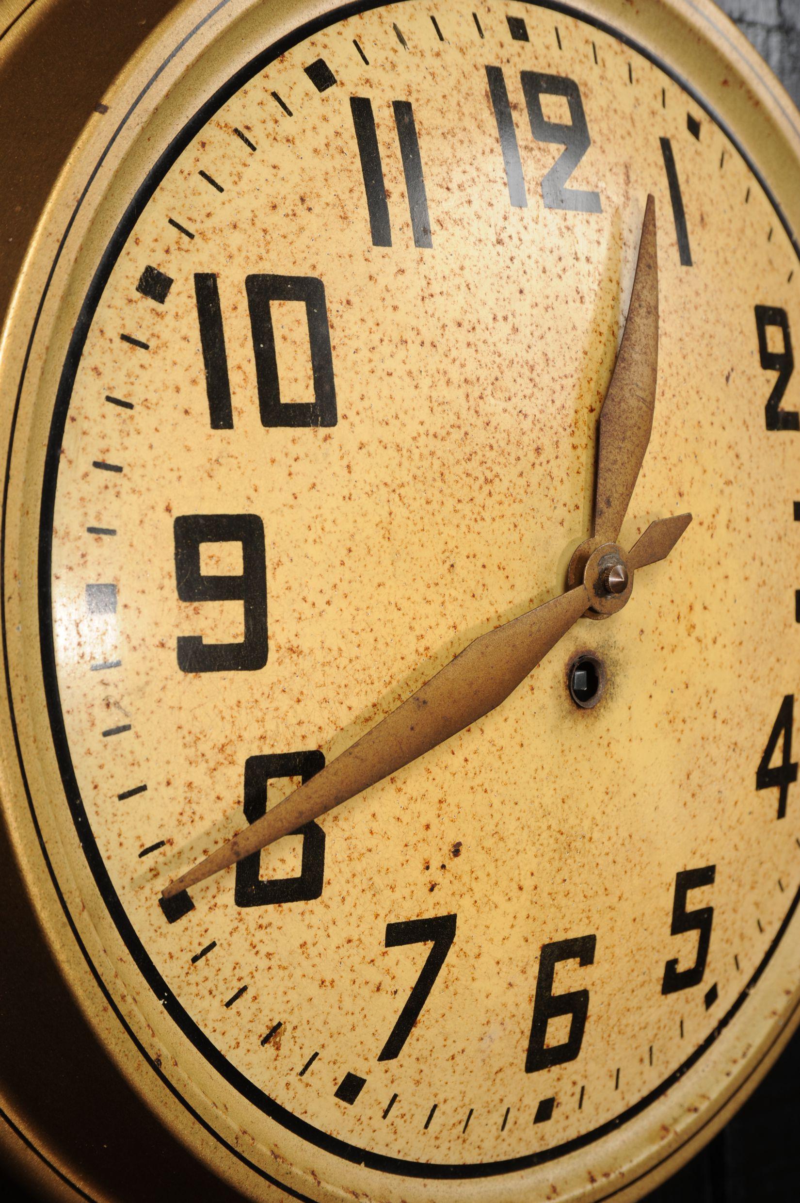 Antique French Clock Dial Face by Japy Freres, Industrial, Fully ...