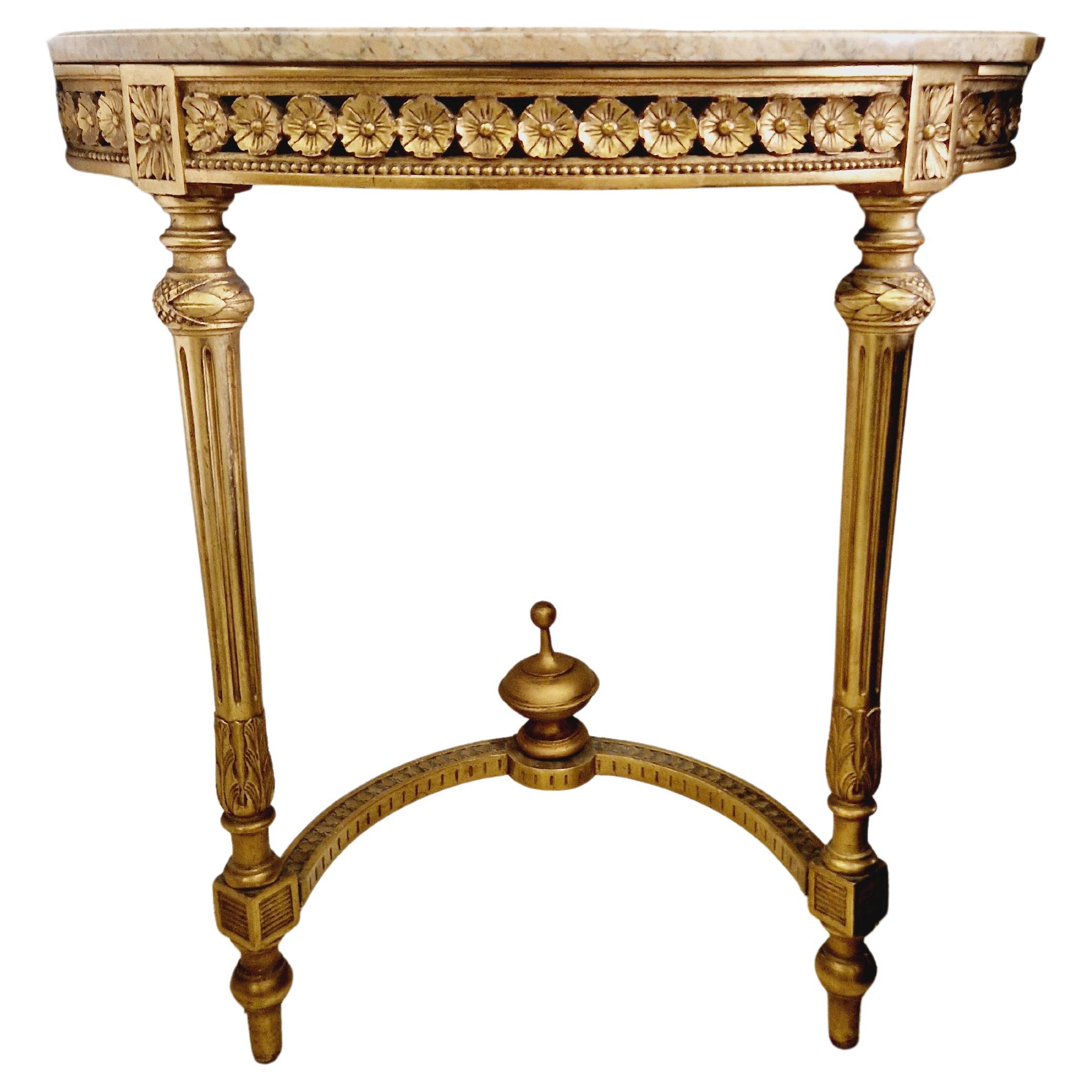 Antique French Console Table Louis XVI Style For Sale at 1stDibs