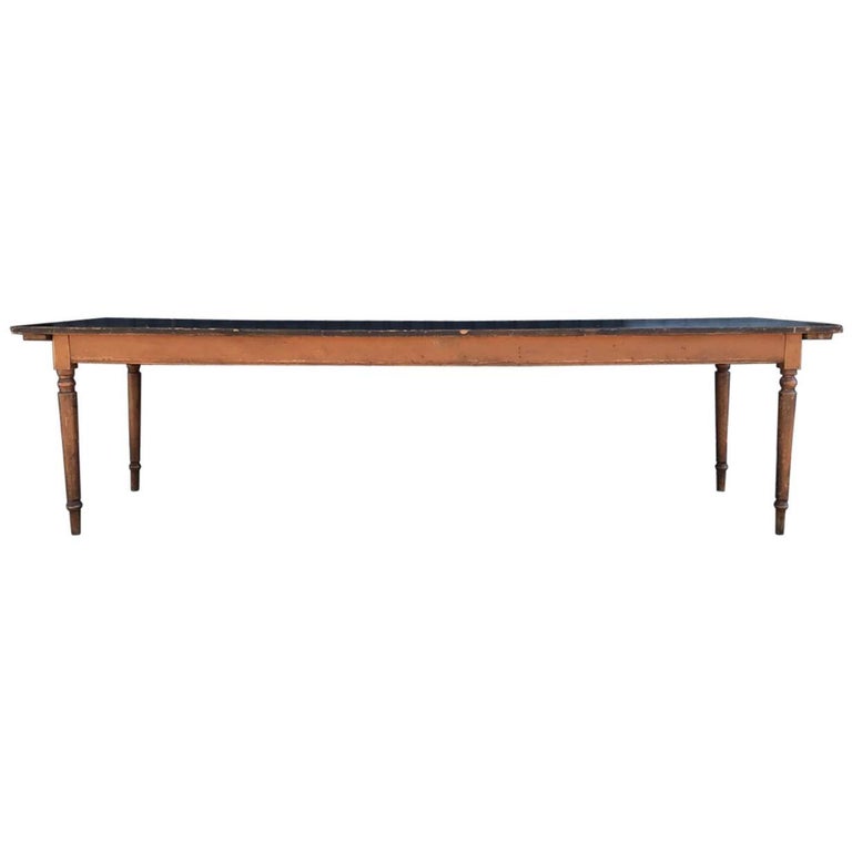Antique French Convent Long Refectory Table at 1stDibs