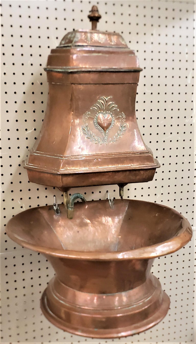 Antique French Copper Converted Cistern and Sink Planter Box or Garden ...