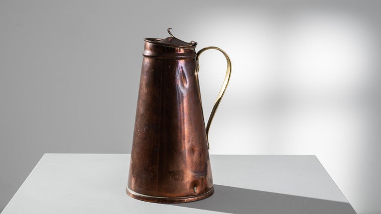Antique French Copper Jug For Sale at 1stDibs