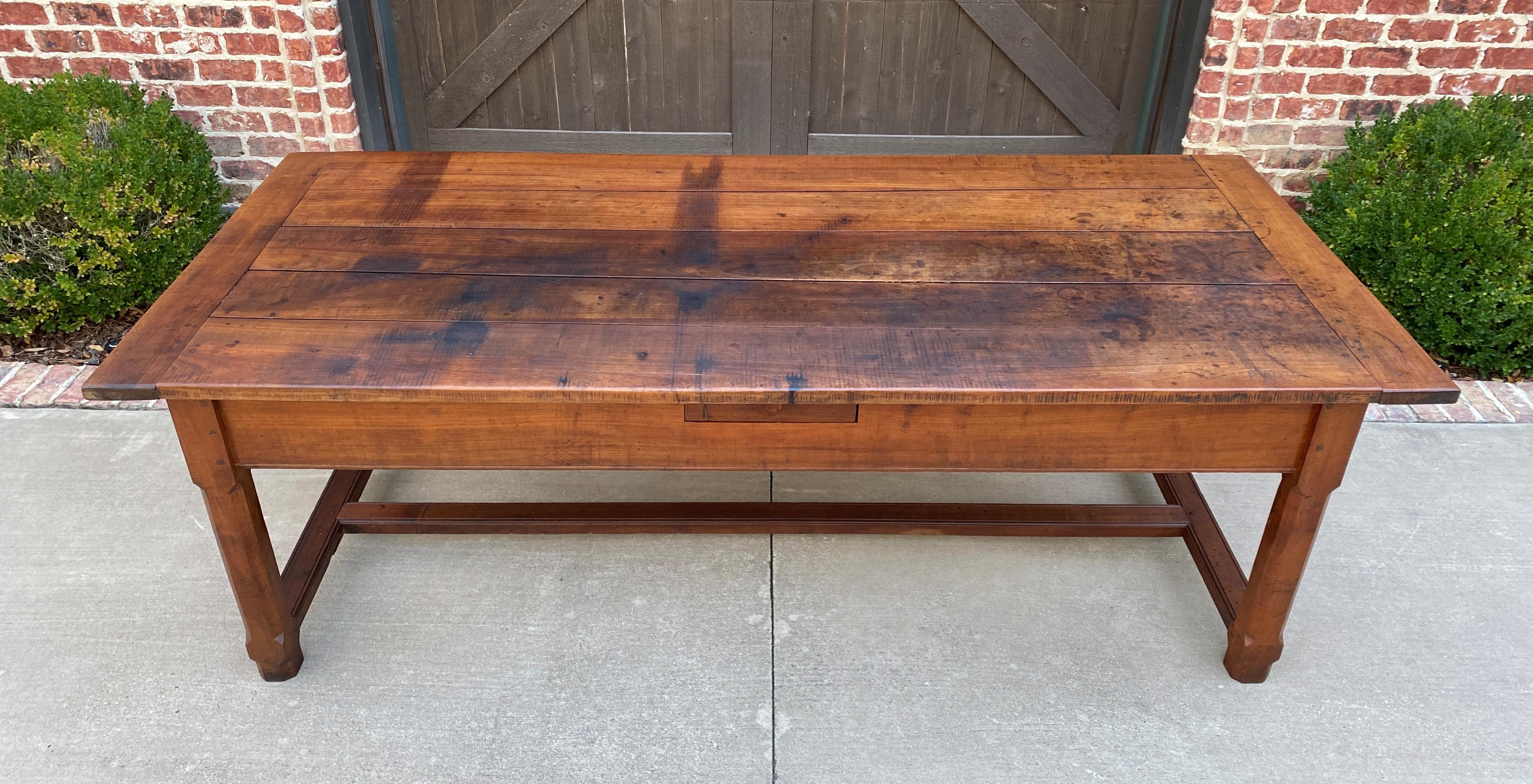 Antique French Country Farmhouse Baker's Table Dining Kitchen Island ...
