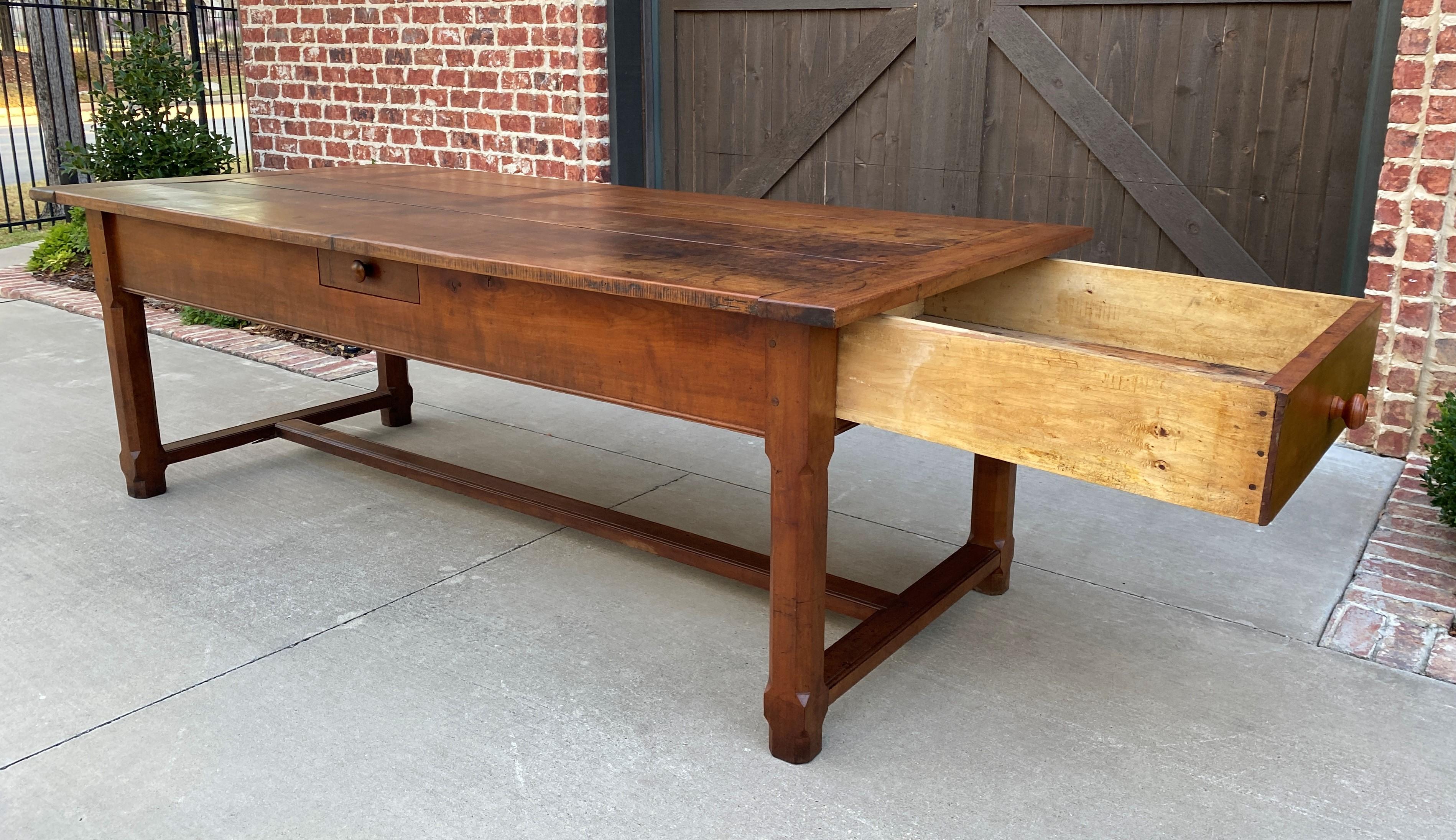 Antique French Country Farmhouse Baker's Table Dining Kitchen Island ...