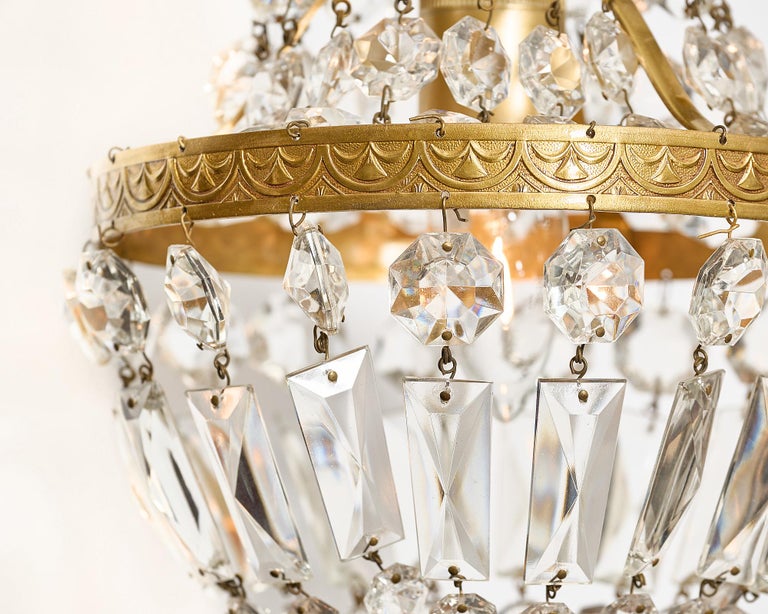 Antique French Crystal Chandelier For Sale at 1stDibs