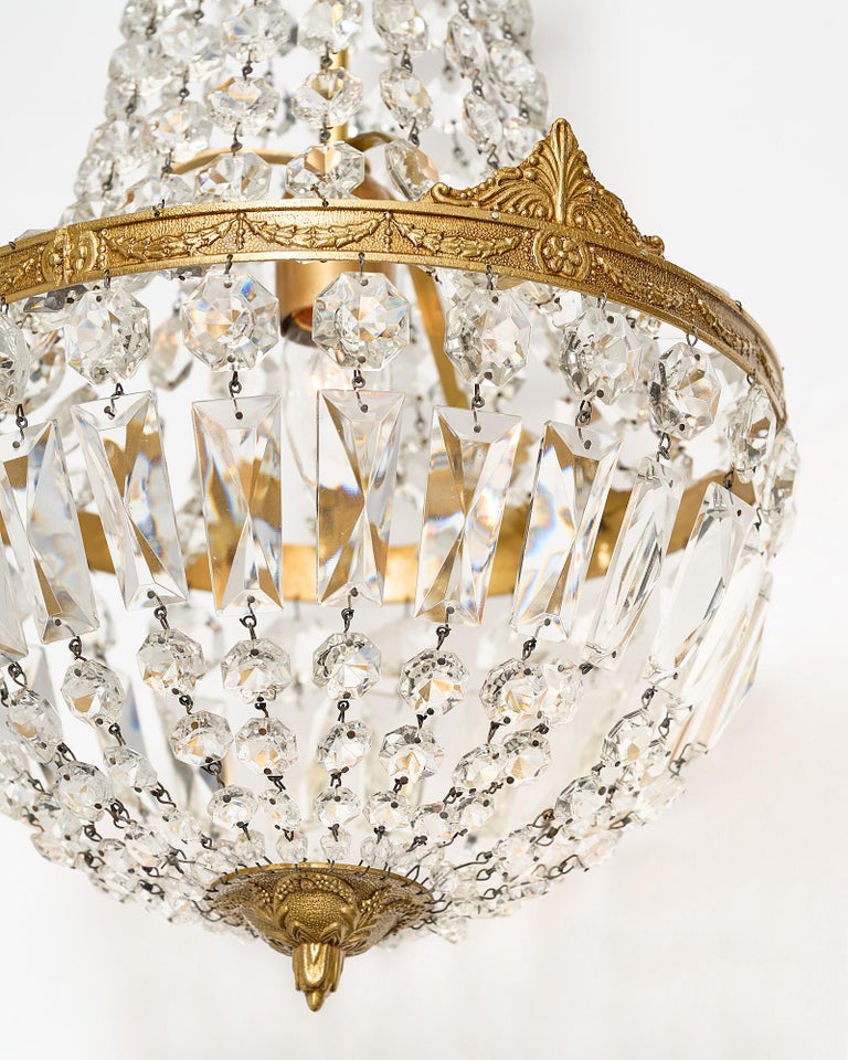Antique French Crystal Chandelier For Sale at 1stDibs
