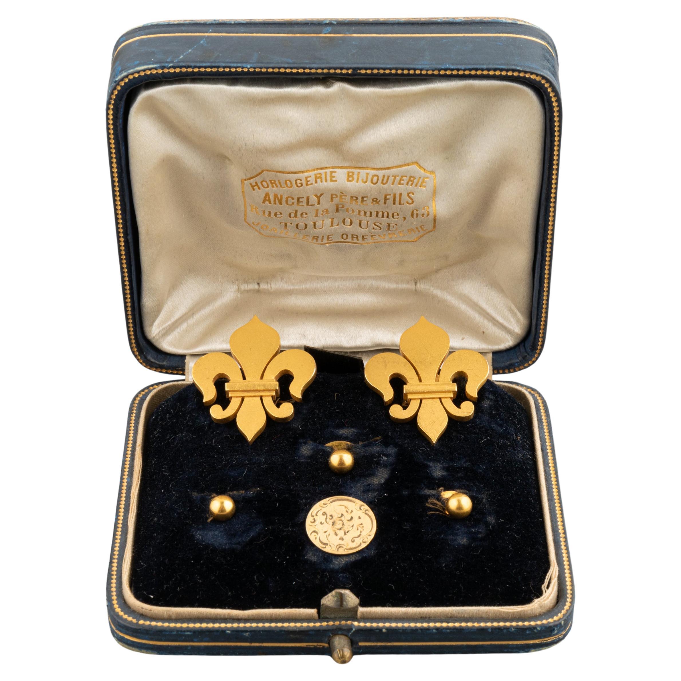 Antique French Cufflinks at 1stDibs