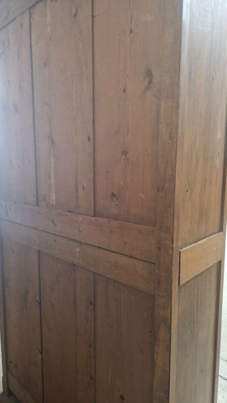 Antique French Cupboard Old Apothecary Style Cabinet Bookcase Linen ...