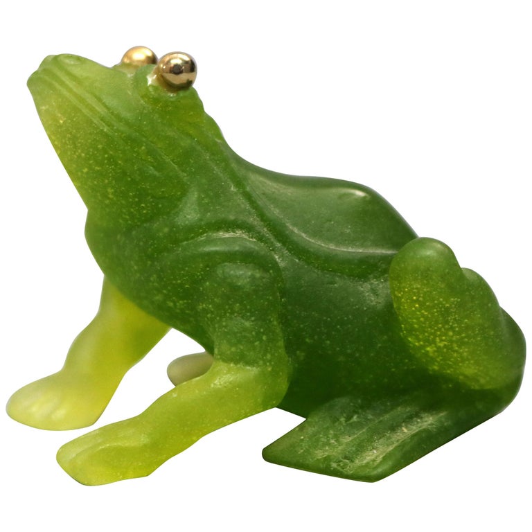 Antique French Daum Nancy Pate de Verre Figural Frog, 20th Century at ...