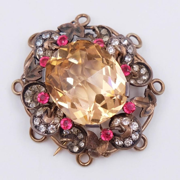Antique French Depose Brooch 1930s For Sale at 1stDibs