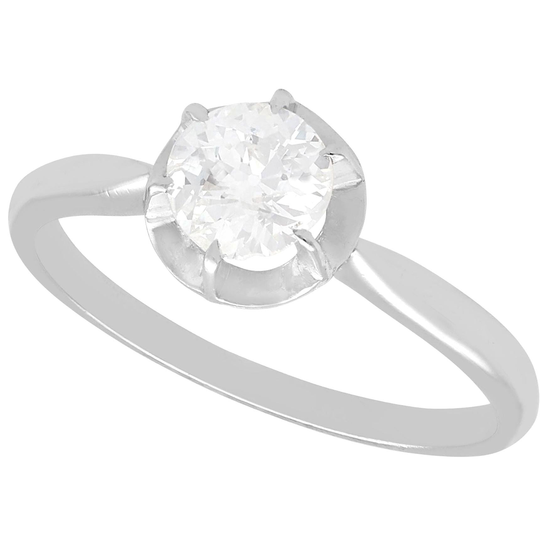 Rare Antique 5.15 Carat Diamond Solitaire Plus Platinum Ring For Sale ...