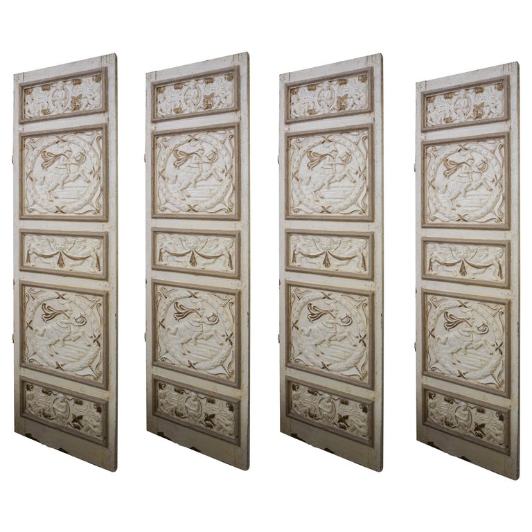 Antique French Divider Doors, Set of 4 at 1stDibs