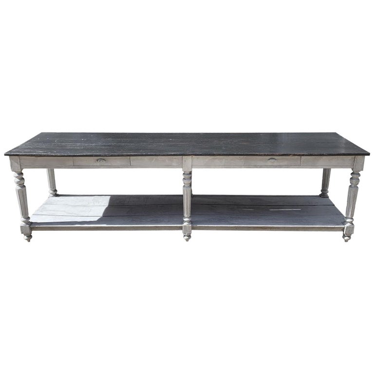 Antique French Drapery Table/Console Table, 1900s, France For Sale at ...