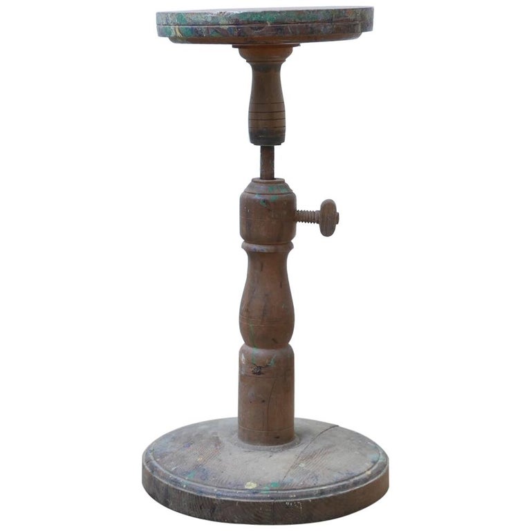 Antique French Early 20th Artist Sculpture Display Stand at 1stDibs