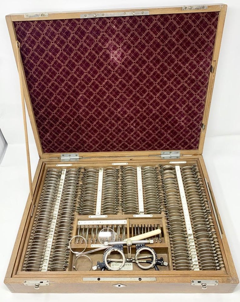 Antique French Early 20th Century Ophthalmology Kit for Trial Lens ...