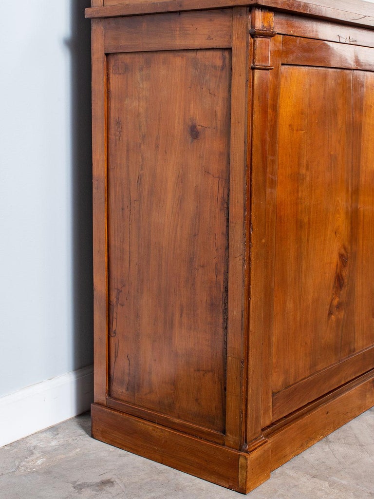 Antique French Empire Directoire Cherry Bibliotheque Bookcase, circa ...