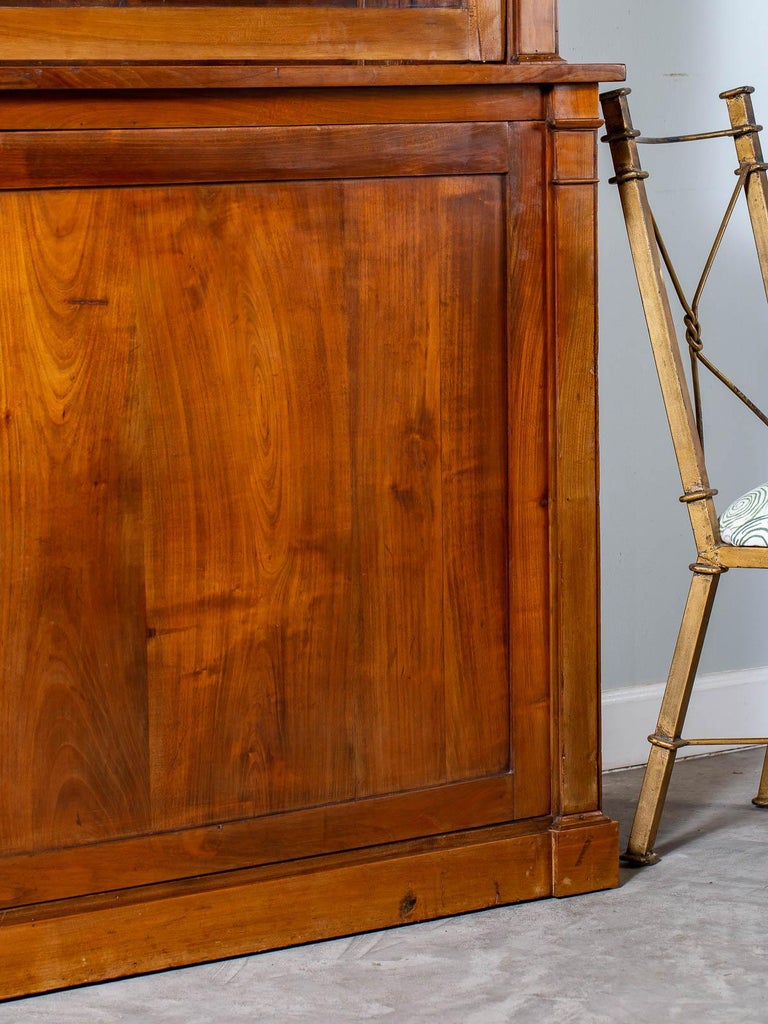 Antique French Empire Directoire Cherry Bibliotheque Bookcase, circa ...