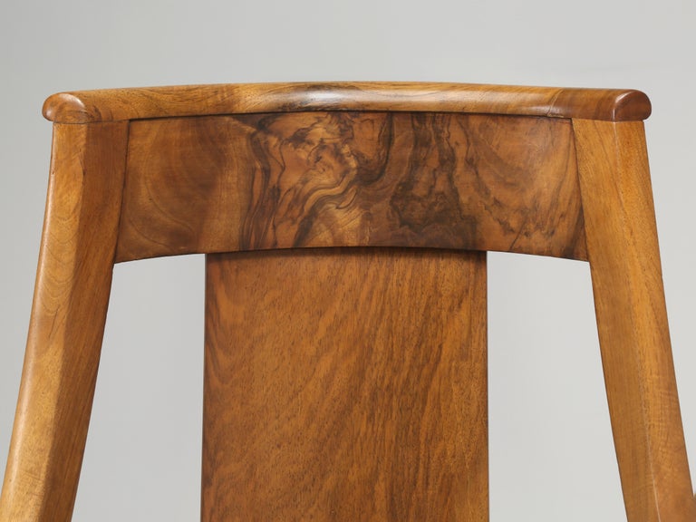 Antique French Empire Style Walnut Barrel-Back Chairs Restored in ...