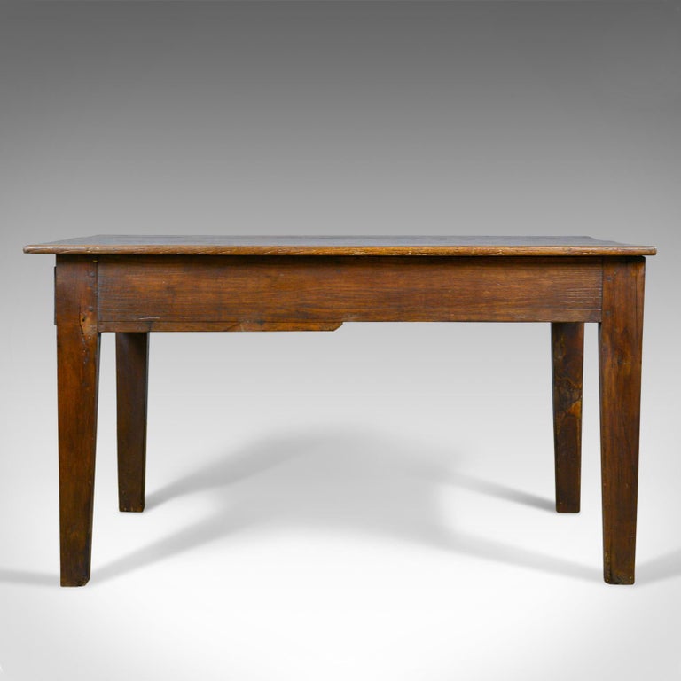 Antique French Farmhouse Table, Oak, Kitchen, Dining, 19th Century ...