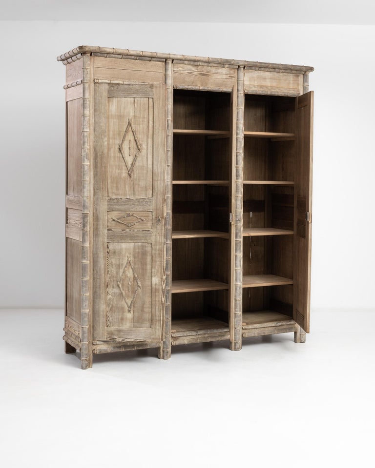 Antique French Faux Bamboo Armoire at 1stDibs