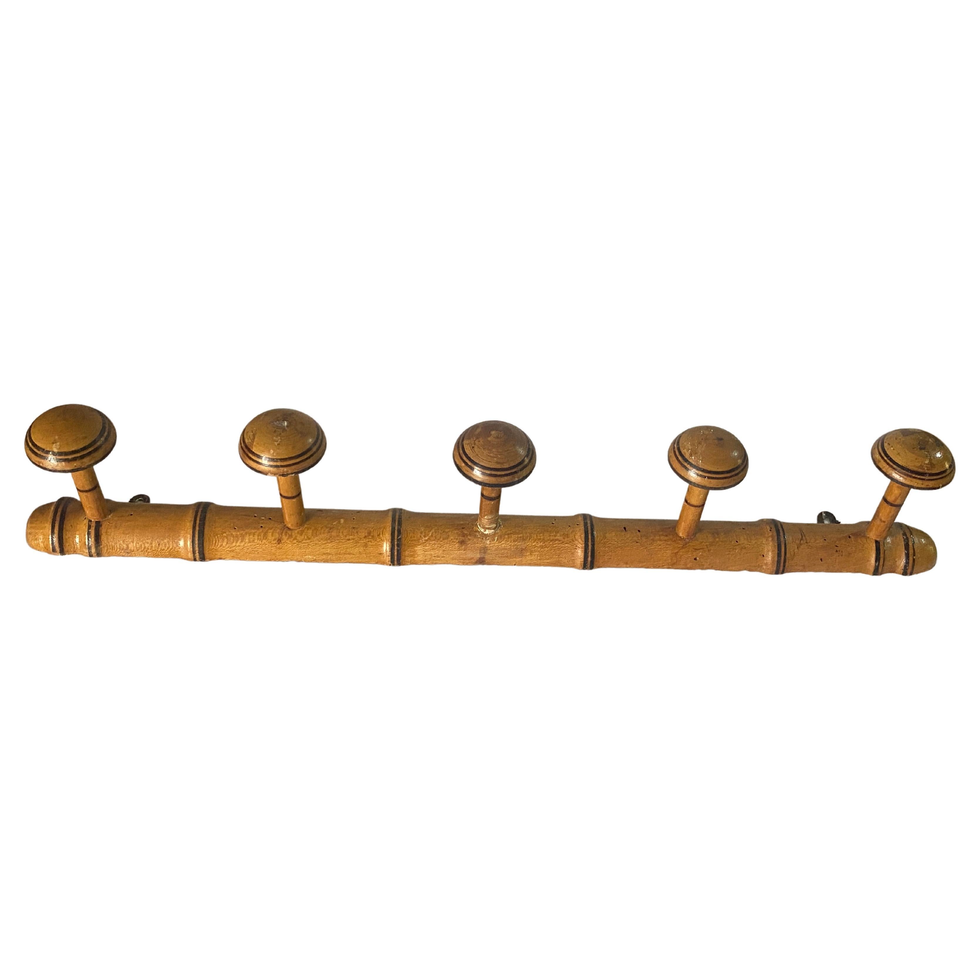 French Faux Bamboo Coat Rack, 1920s at 1stDibs