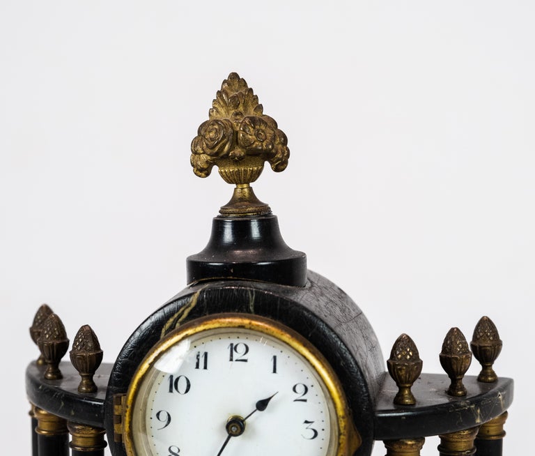 Antique French Fireplace Clock from circa 1840 with Gilding at 1stDibs