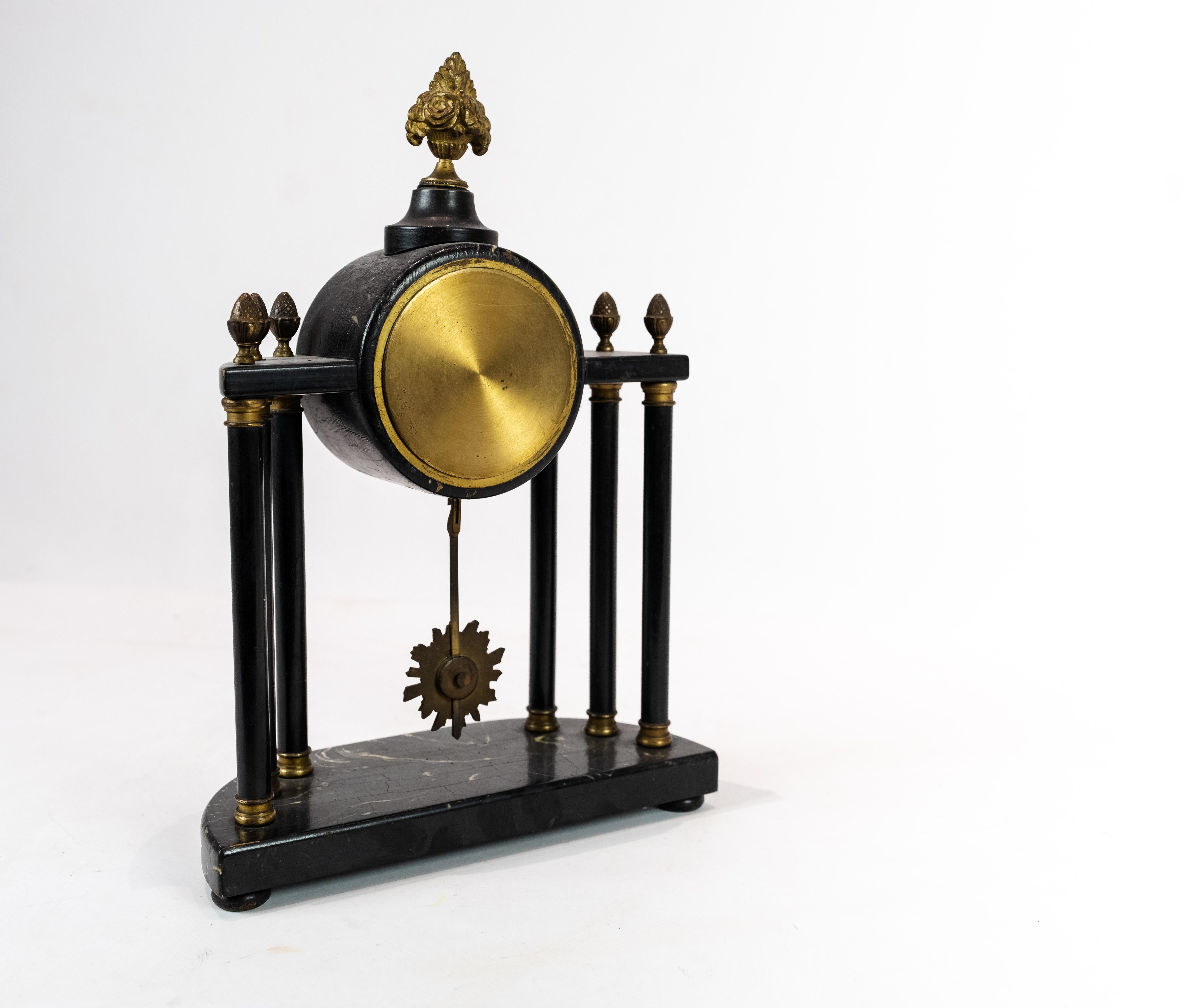 Antique French Fireplace Clock from circa 1840 with Gilding at 1stDibs ...