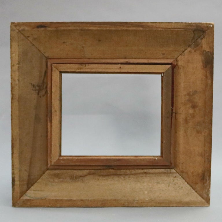 Antique French First Finish Foliate Giltwood and Velvet Art Frame ...