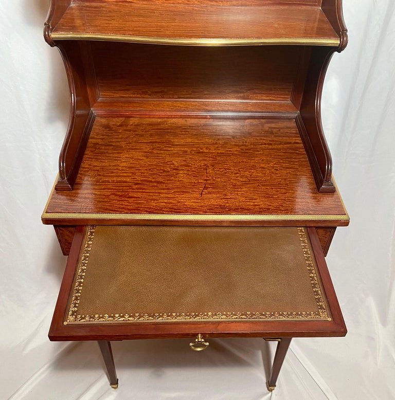 Antique French Flamed Mahogany Night Table with Bronze Mounts, circa ...