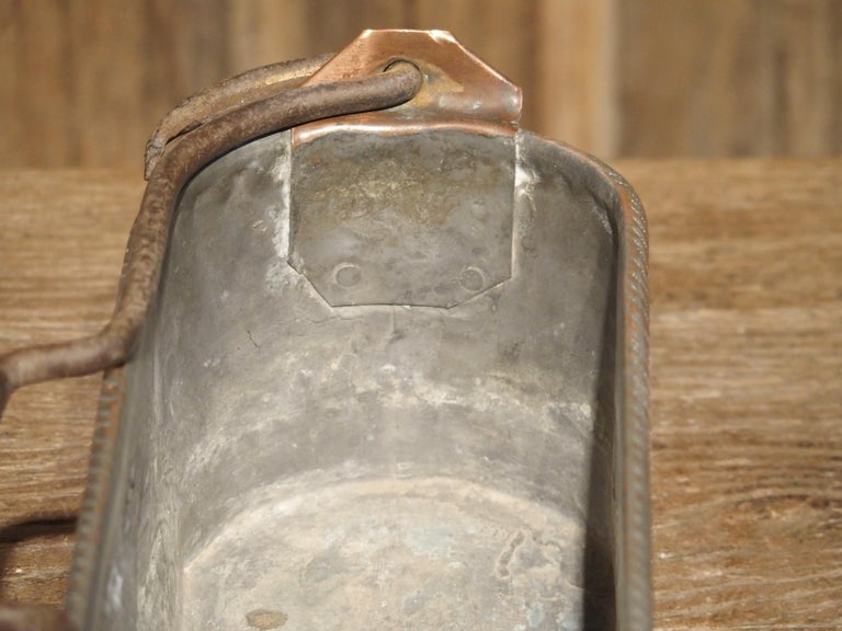 Antique French Fleur De Lys and Coat of Arms Copper Fish Poacher, 19th ...