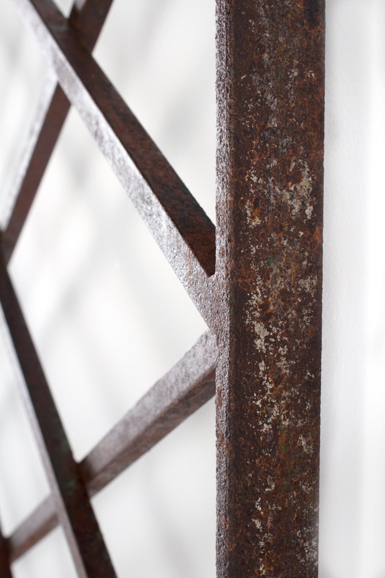 Antique French Garden Trellis Wall Decoration at 1stDibs