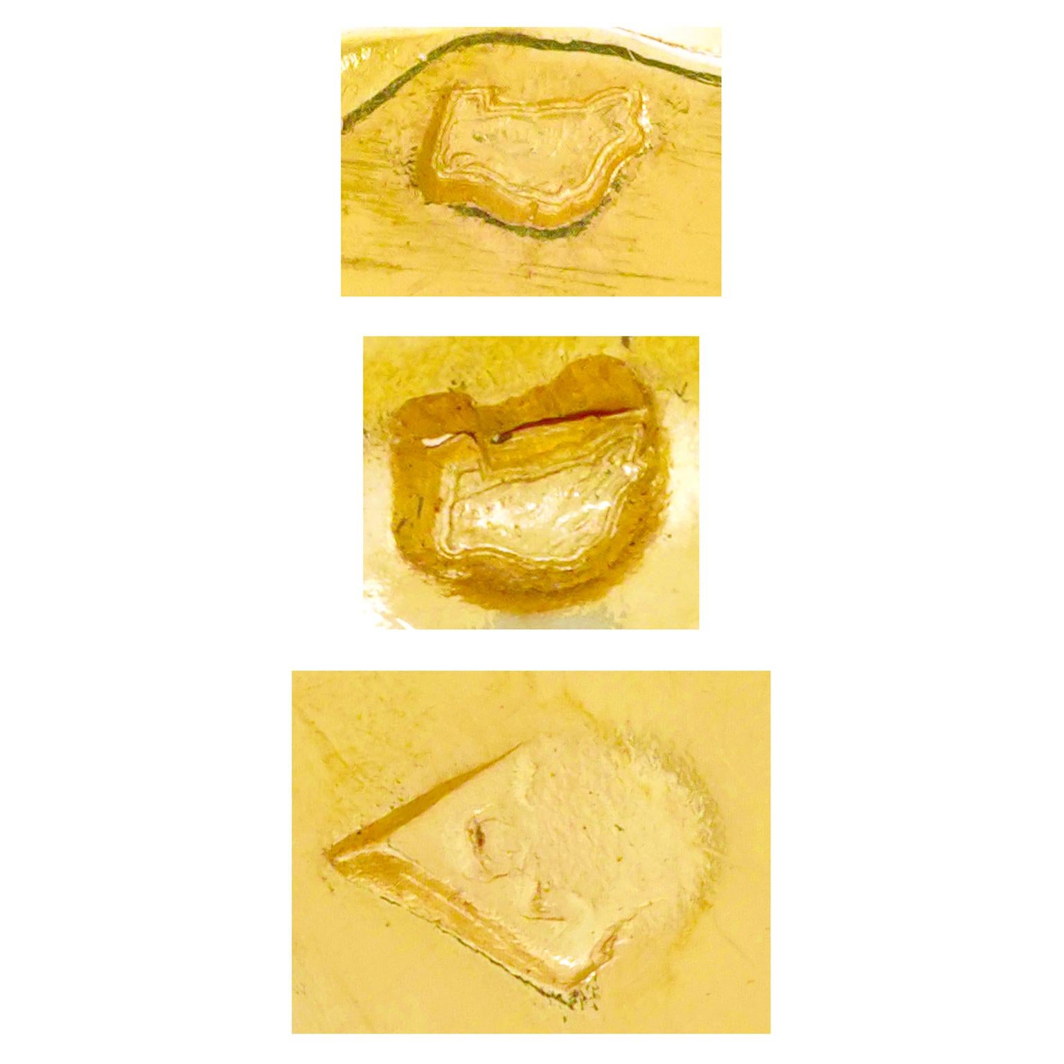 Antique French Garnet-Set Gold Bracelet at 1stDibs