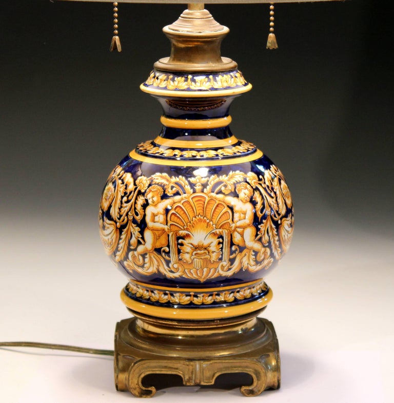 Antique French Gien Pottery Faience Majolica Italian Renaissance ...