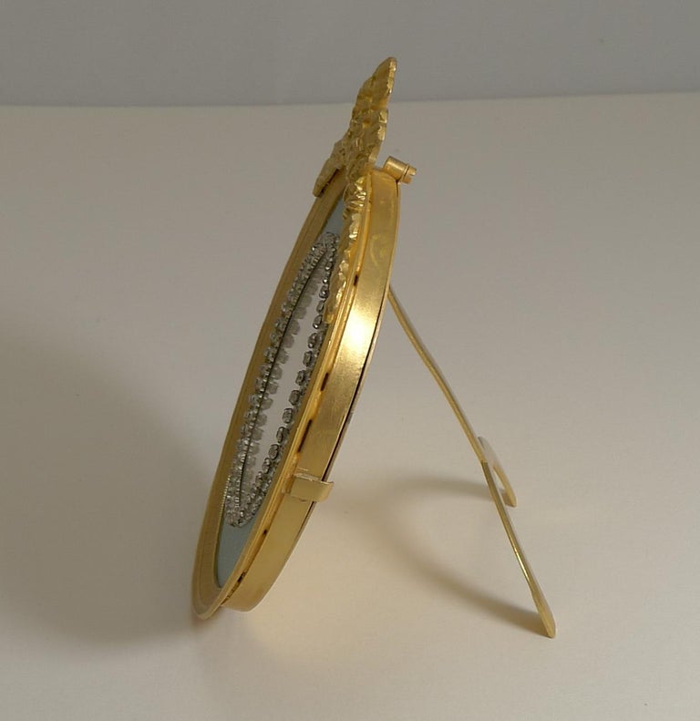 Antique French Gilded Bronze Picture Frame, Paste Stones, circa 1900 at ...